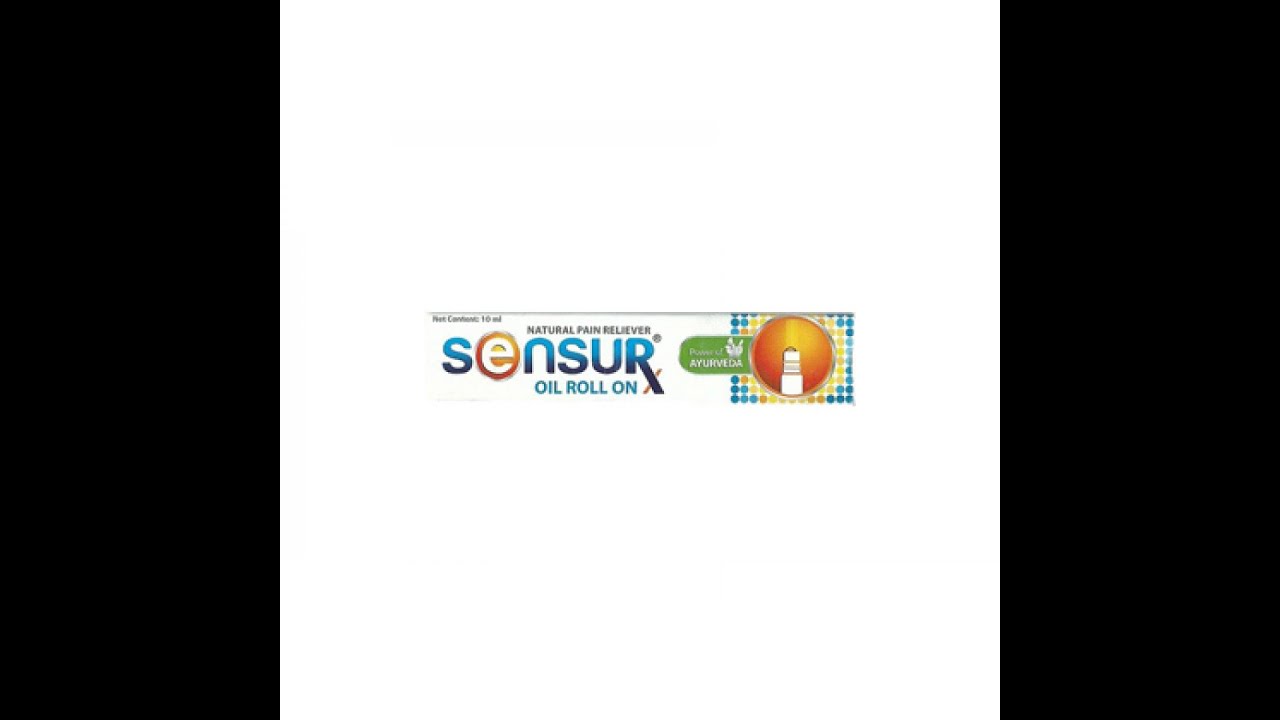 Sensur Oil Pain Reliever Roll-On - YouTube