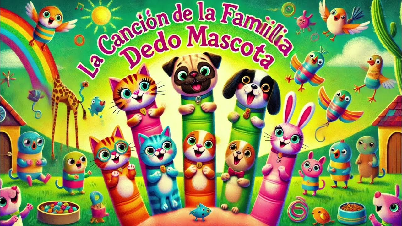 La Canción de la Familia Dedo Mascota | Mama Finger Pets Song for ...