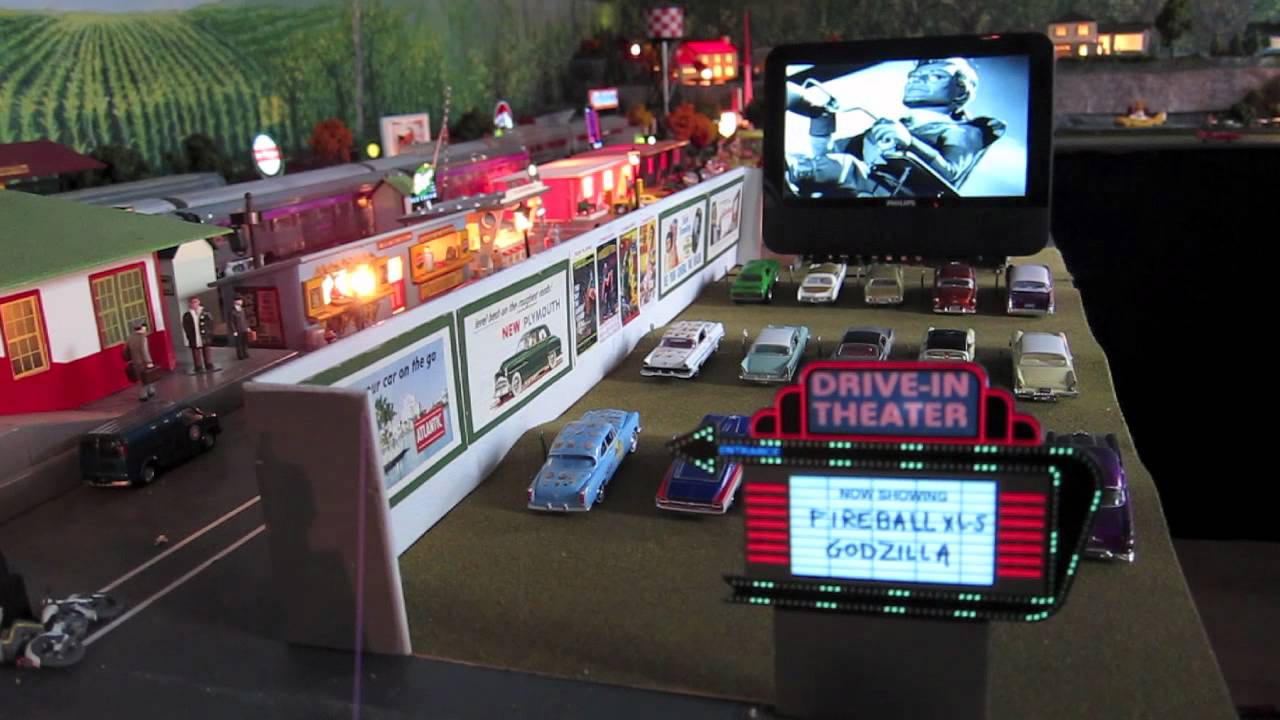 drive in theater in plasticville - YouTube