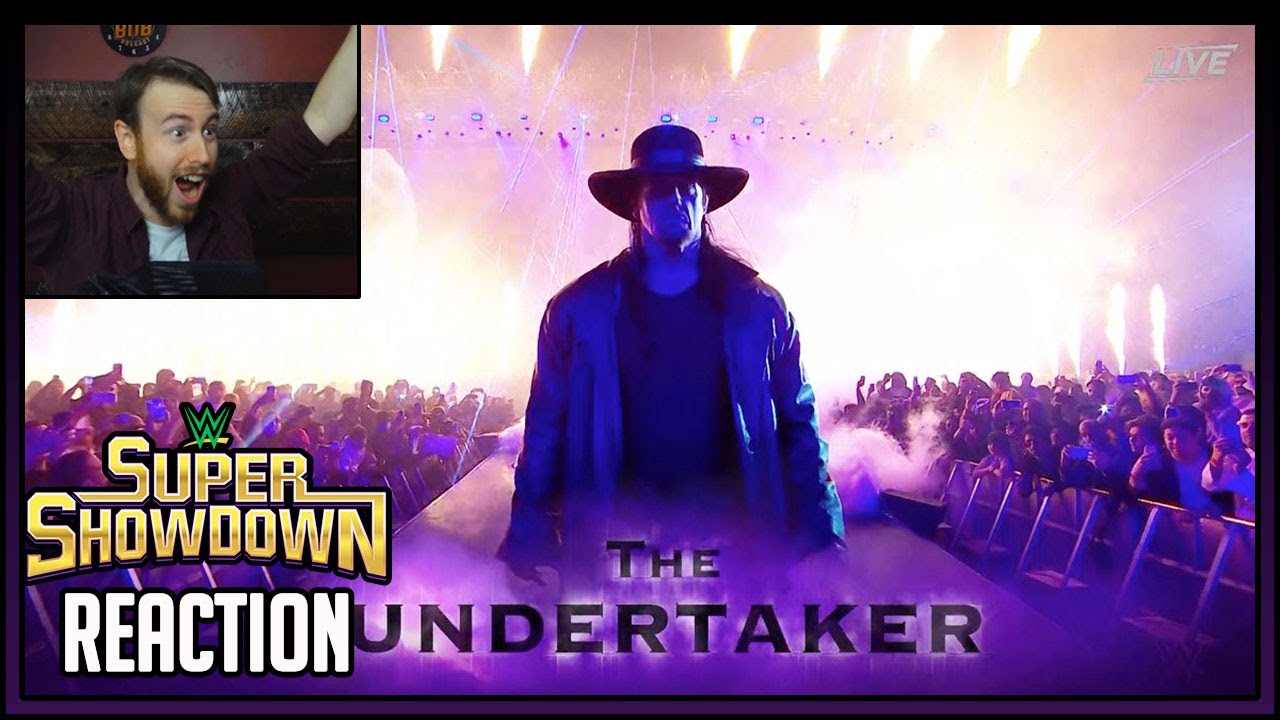 Undertaker Makes Shocking Return To WWE Super Showdown Reaction - YouTube