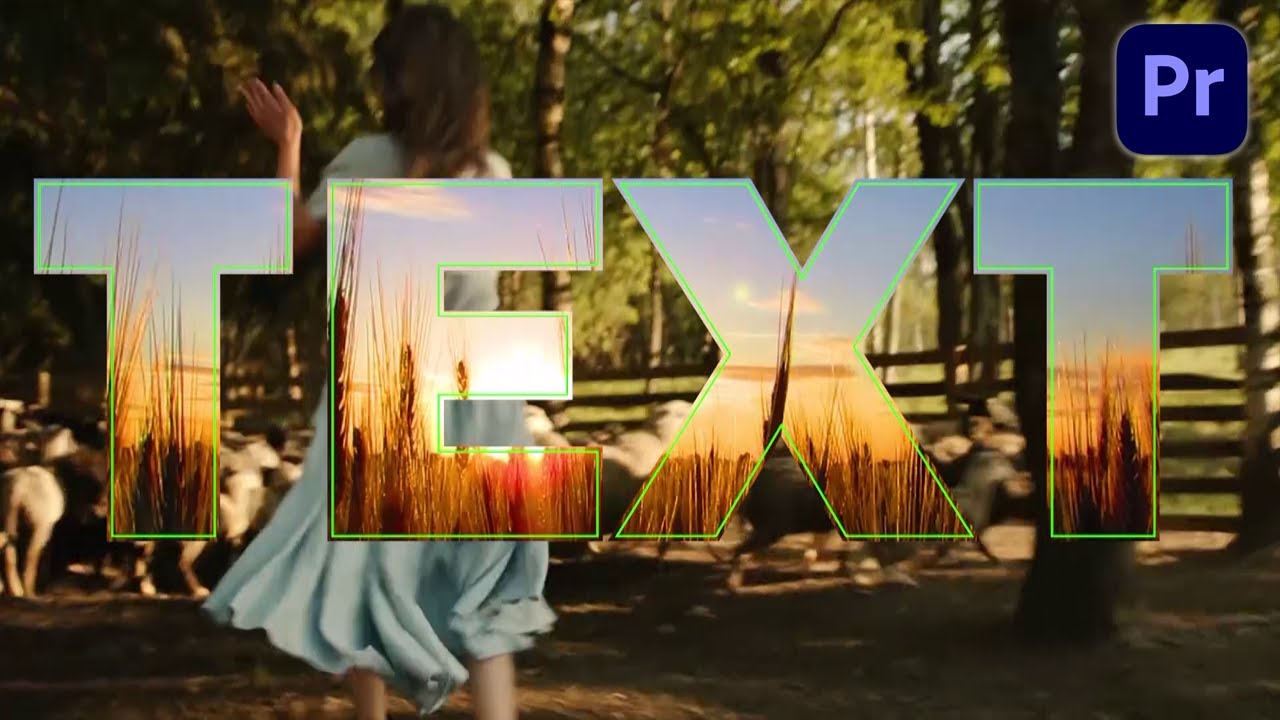 Video in Text Effect Premiere Pro - YouTube