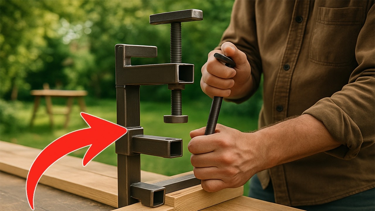 How to Make a Simple DIY Woodworking Clamp – Easy Clamp Tutorial - YouTube