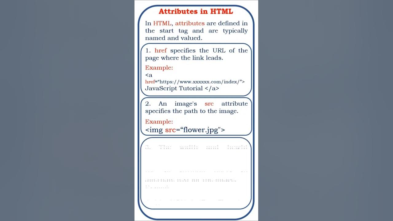 Attributes In Html Part2 Ensolutions5210 Html Html5 Xml Coding Class Youtube