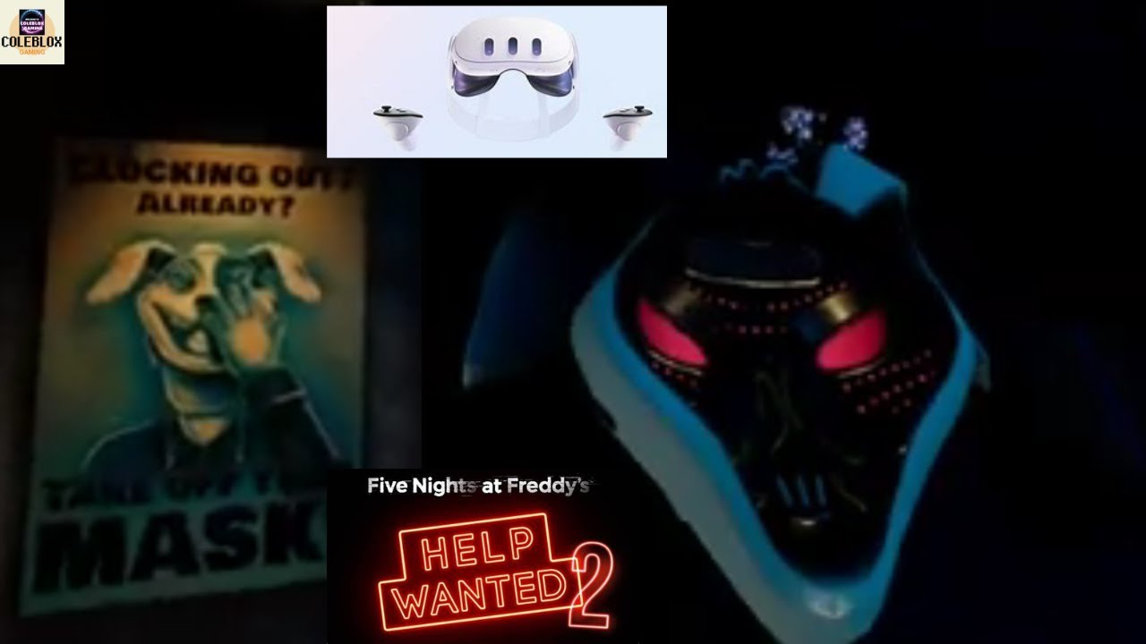 FNAF HELP WANTED PART 8 QUEST 3! WE WERE WEARING A VANNY MASK ...