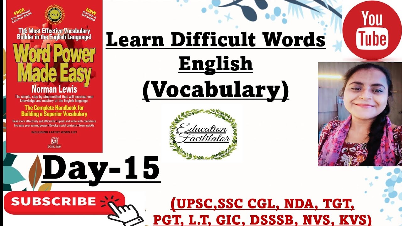 How to learn English Vocabulary | Word Power Made Easy - YouTube