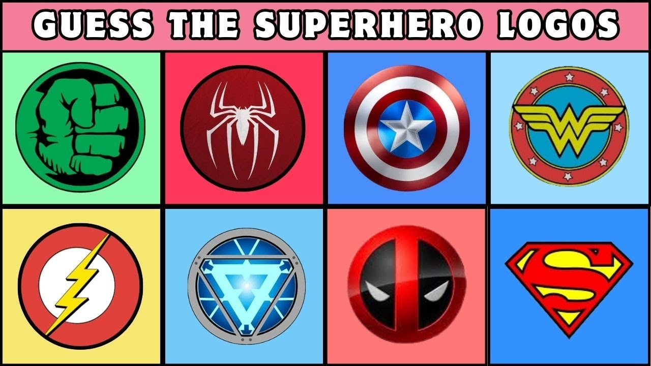 Guess The 34 Superhero By Their Logos In 5 Seconds | 🦸 Superhero Quiz # ...