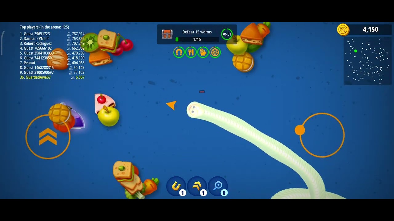 worm zone.snack game - YouTube