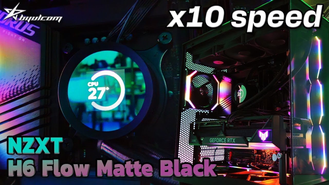PC Build | NZXT H6 Flow Matte Black - computer (i7 14700kf + RTX4090 ...