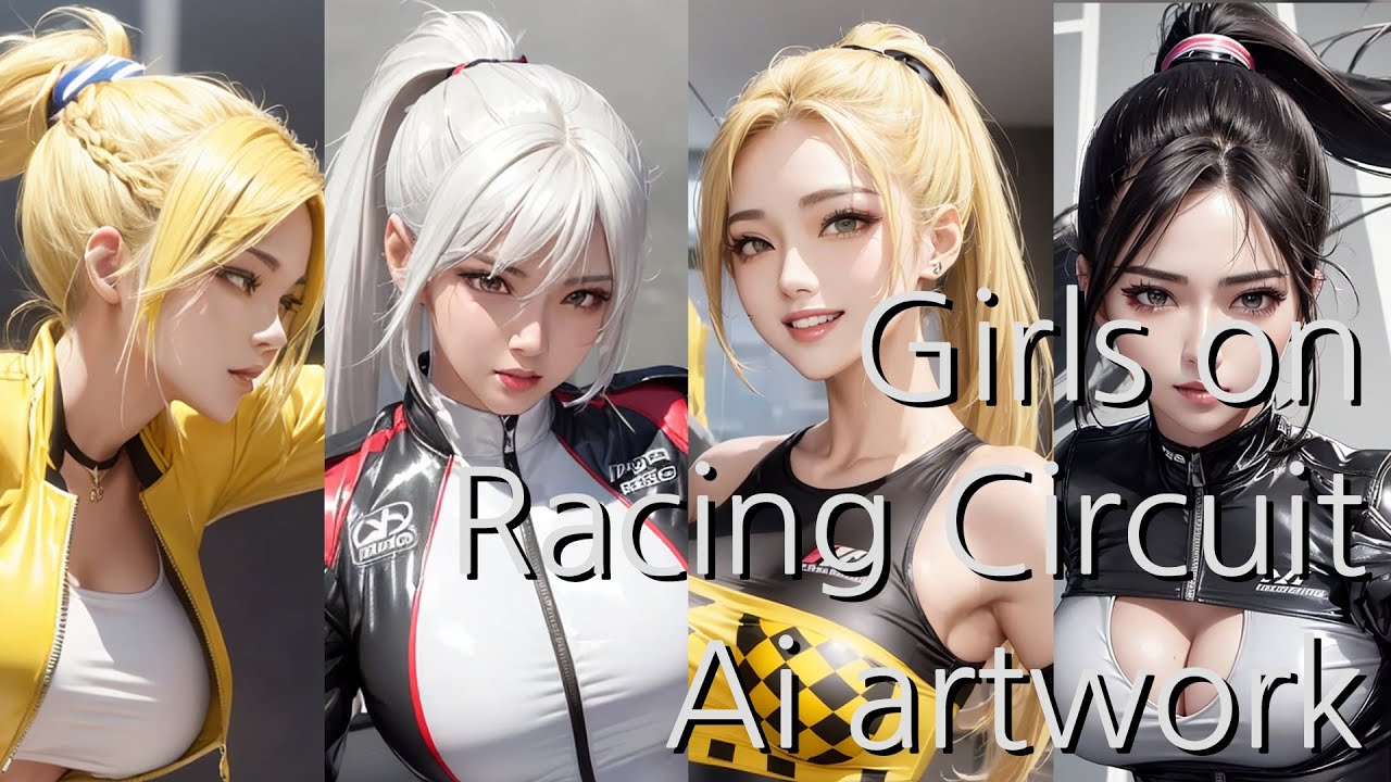 [레이싱 서킷의 소녀들 Ai-artwork] [Girls on the racing circuit Ai-artwork ...