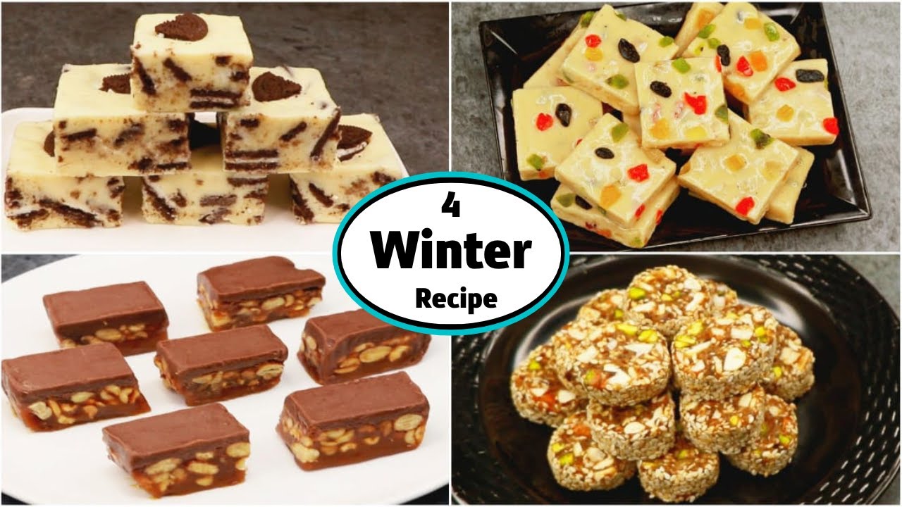 4 Winter Special Snacks Recipes | Delicious Winter Chewy Snacks Recipes ...
