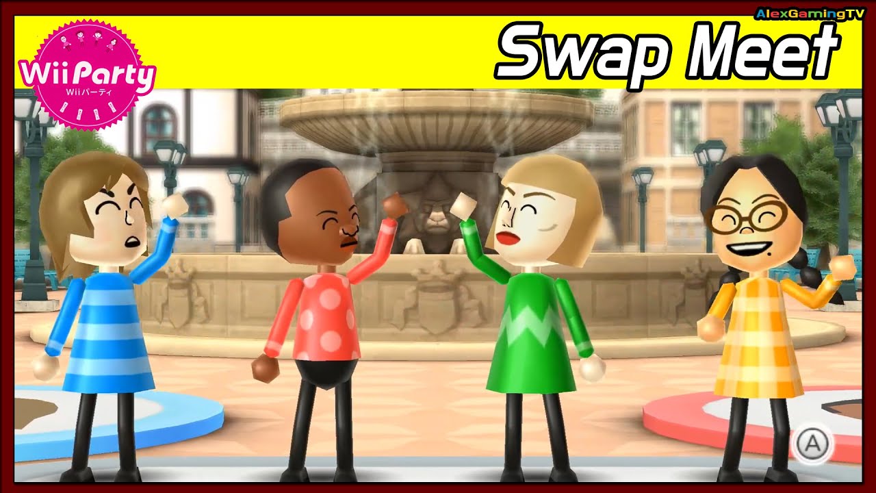 Wii Party (Wii パーティー) Swap Meet (Eng Sub) Player Elysia Vs Theo Vs ...