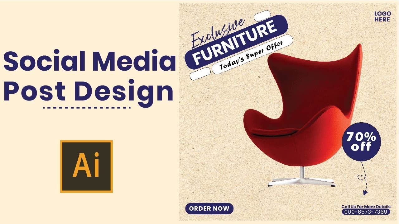 Social Media Post Design in Adobe Illustrator | Consultancy Post Design ...