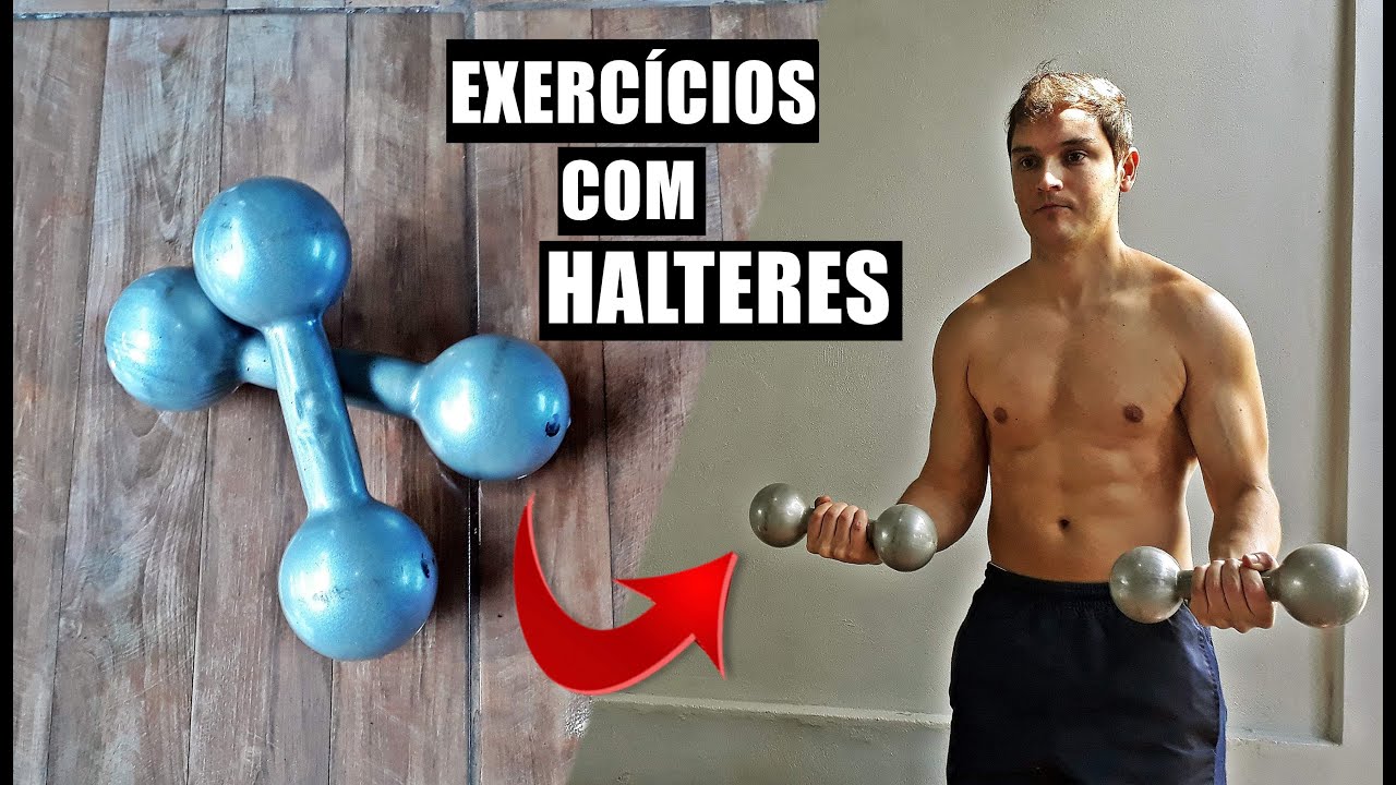 Melhores Exercícios Com PAR de HALTERES - YouTube