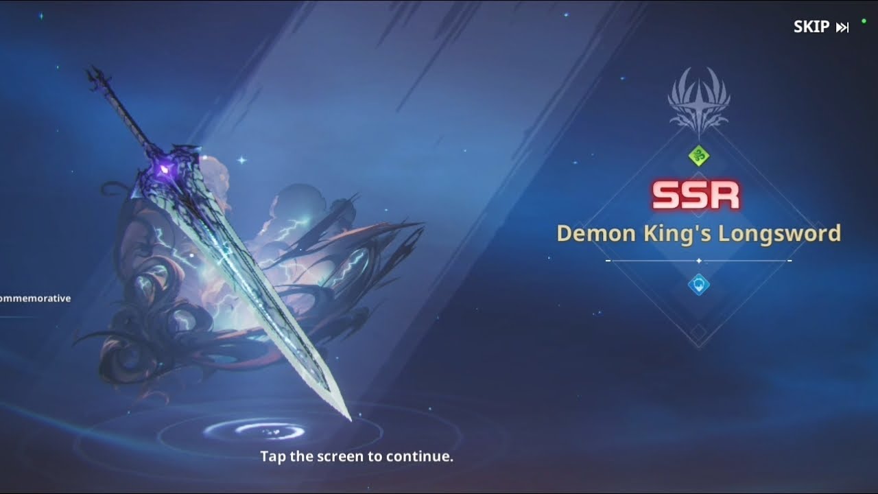 In solo leveling Arise I got SSR Demon king's Long sword too times ...