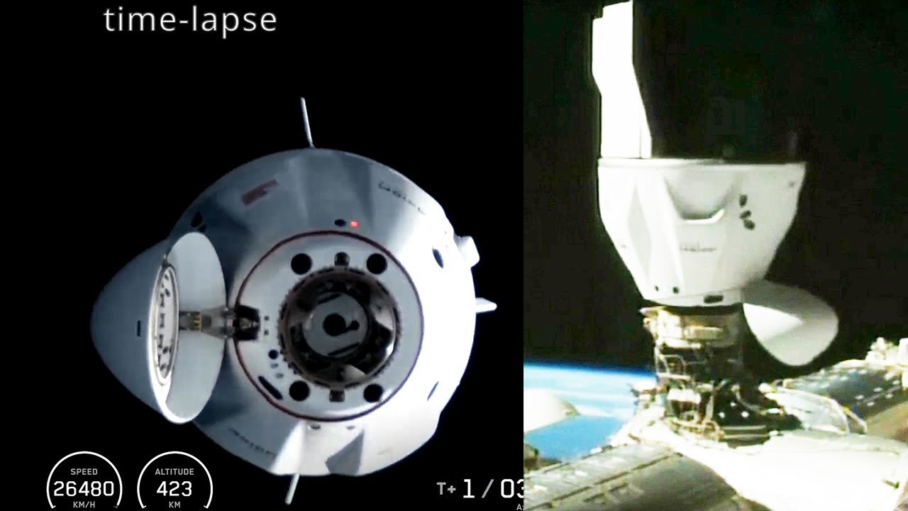 Ax-4 Crew Dragon docking - YouTube