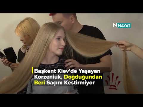 N Hayat... 15 yaşındaki Olena, saçlarıyla ukrayna'nın gündeminde!