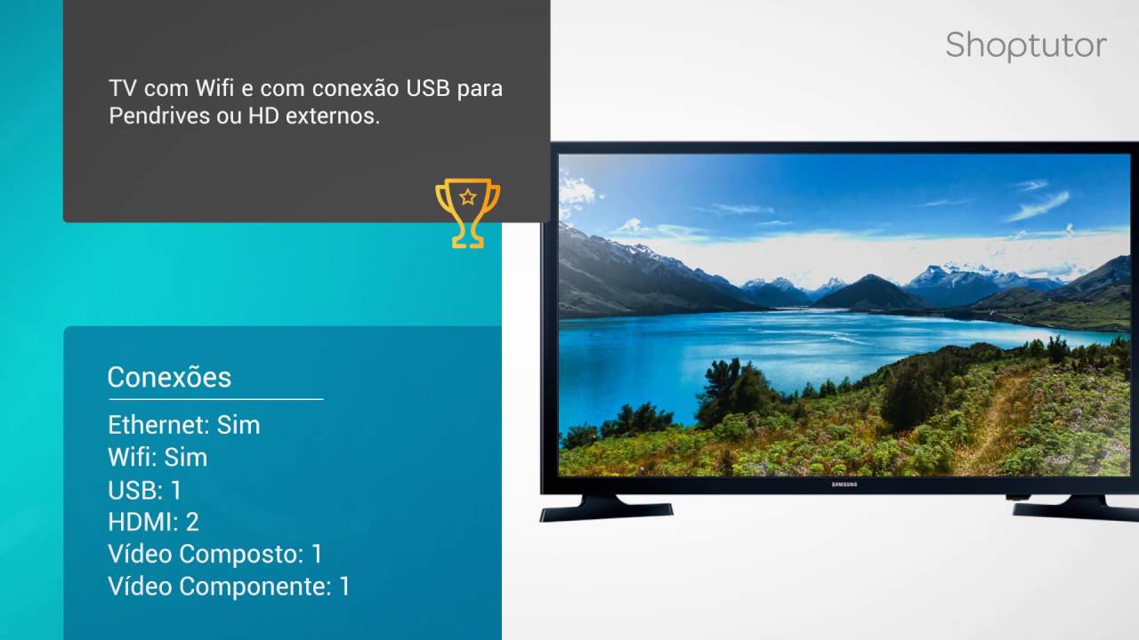 Smart TV Samsung UN32J4300AGXZD LED HD de 32 Polegadas - YouTube