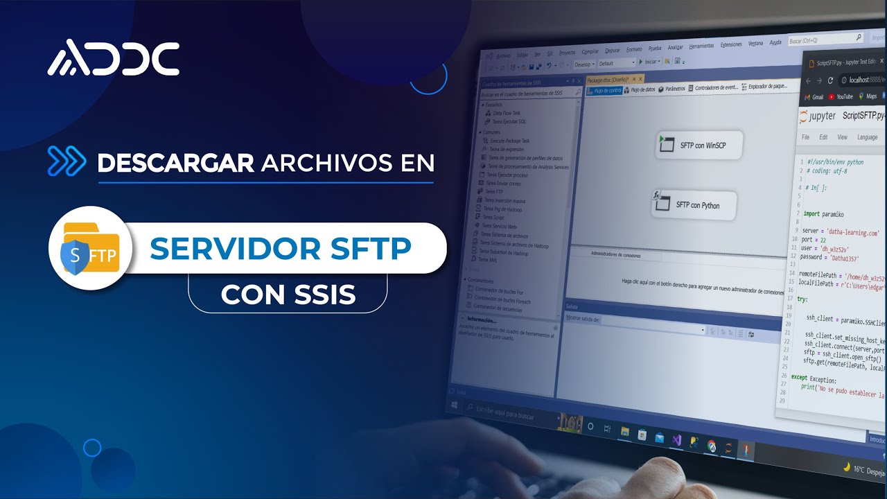 Descargar archivos de servidor SFTP con SSIS - YouTube