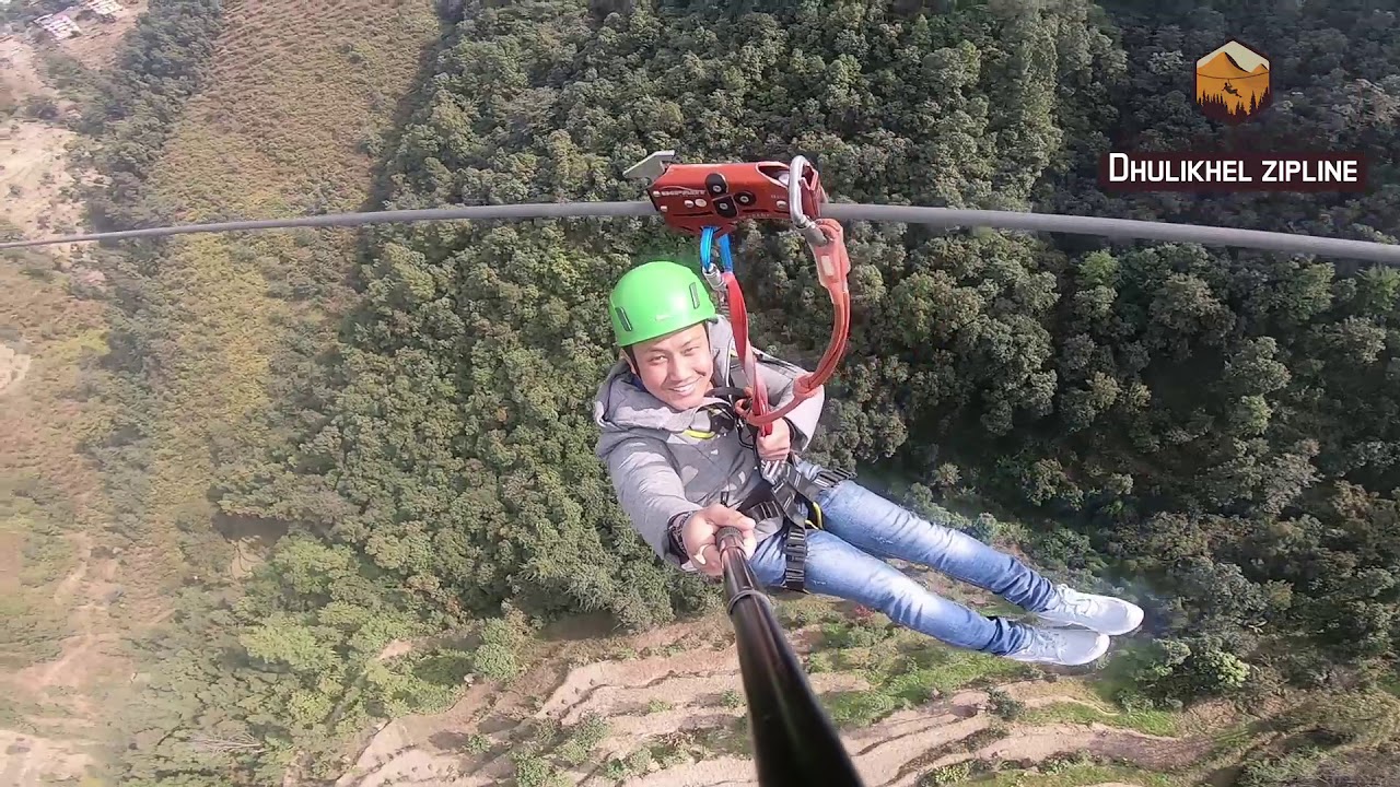Dhulikhel Zipline - A New Adventure Done by me (Bibek Shrestha) # ...