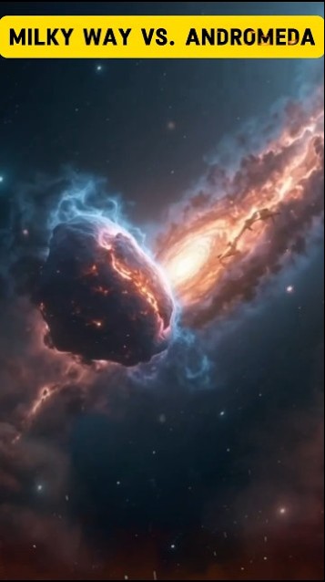 Milky Way vs Andromeda Galaxy #outerspace#spaceshorts#foryou - YouTube