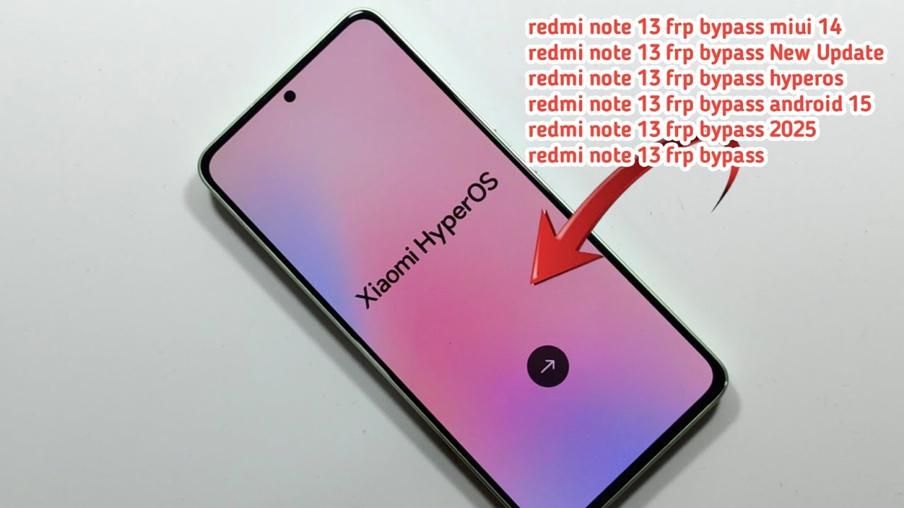 Redmi Note 13 Frp bypass Unlock Android 15 || Redmi note 13 4g Google ...