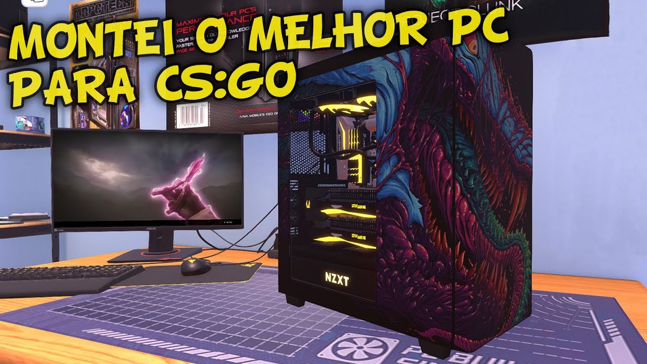 MONTEI O MELHOR PC DO MUNDO PARA JOGAR CS! - YouTube