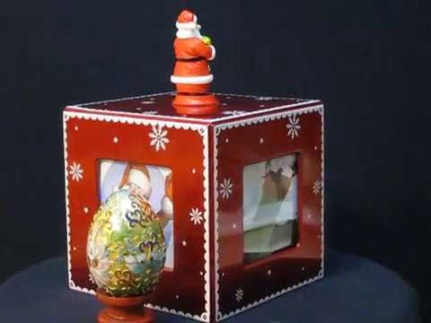 X'mas music box (picture frame and storage) music box series - YouTube