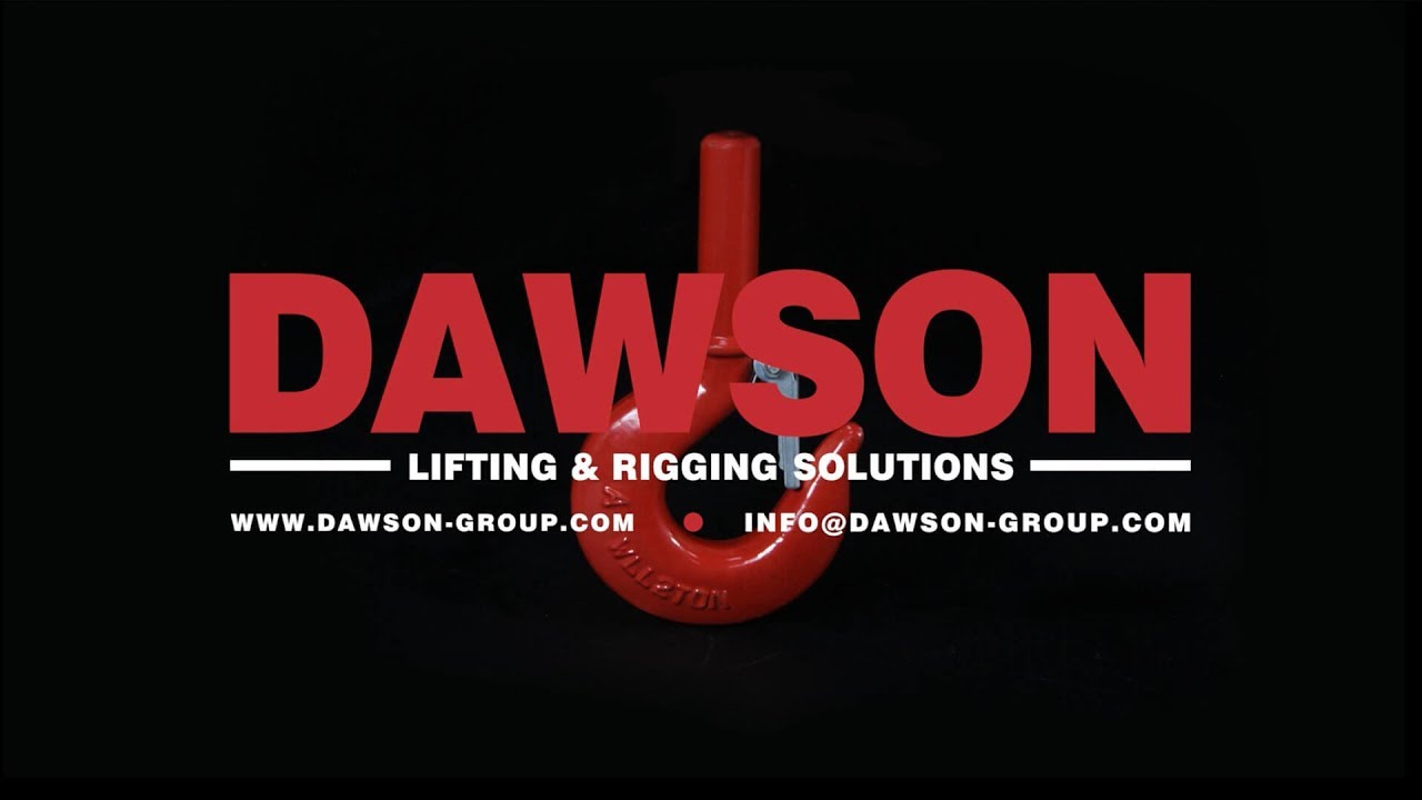 DAWSON DS297 FORGED STEEL LONG CRANE LIFTING SHANK HOOK WITH LATCH ...