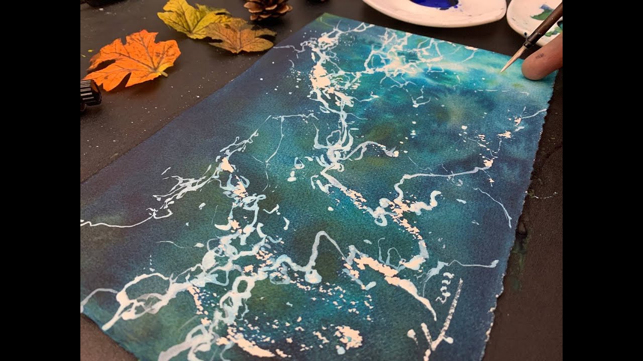 Watercolor tutorials | How to paint waves - YouTube