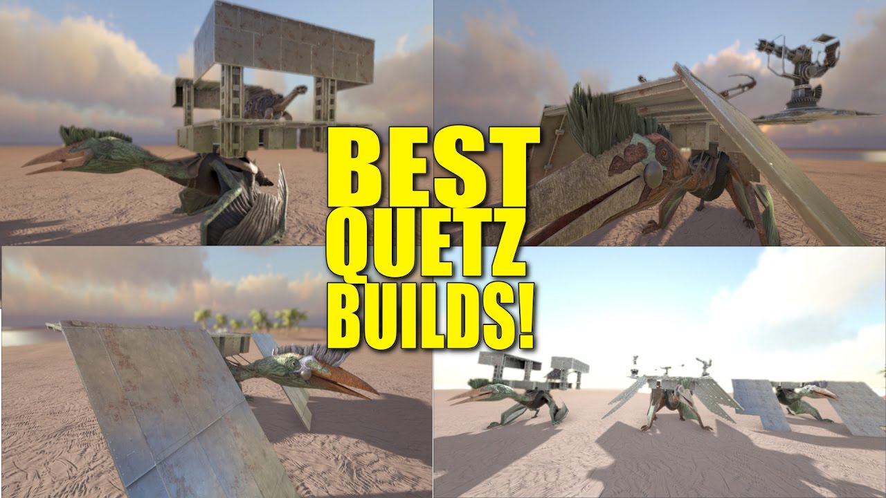 BEST CURRENT QUETZ BUILDS! (TURTLE TANK, WAR AND FARMING) - ARK ...