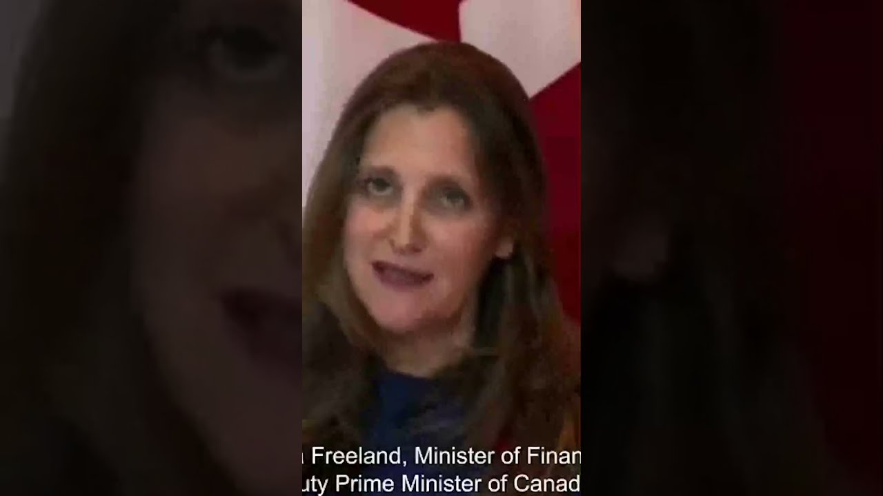 Finance Minister Chrystia Freeland Cuts Disney Plus - YouTube