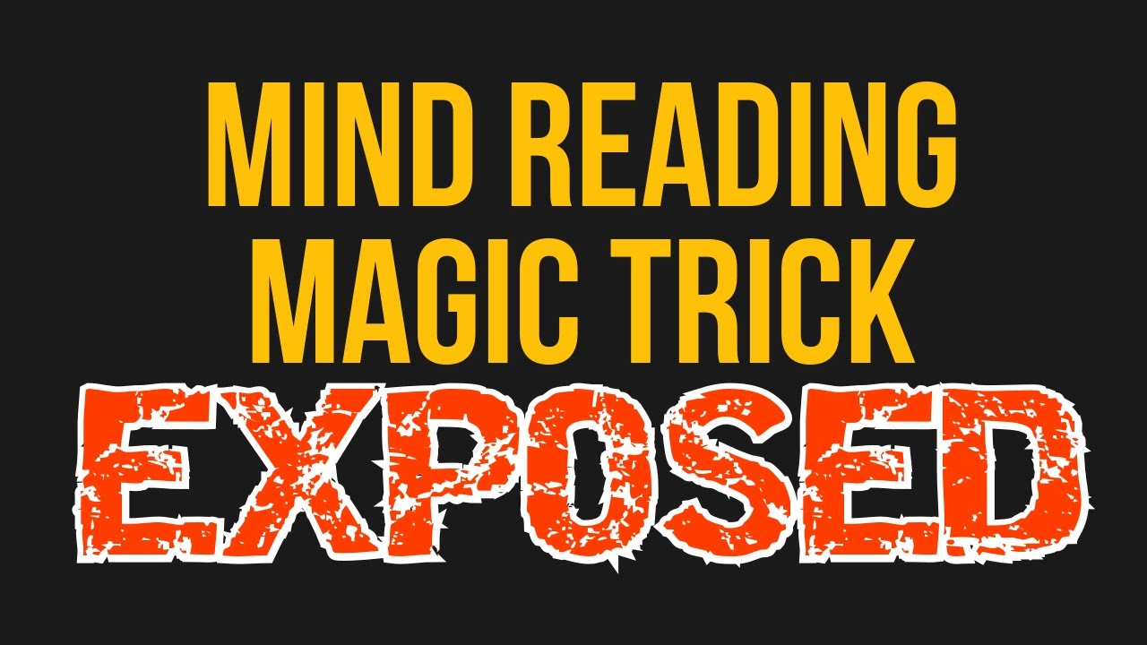 Mind reading magic trick EXPOSED | street magic revealed - YouTube