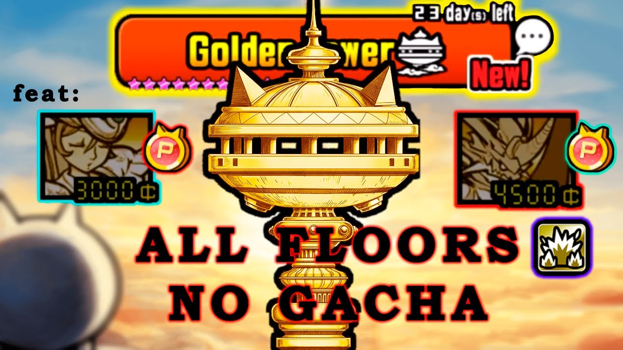 Golden Tower(feat BahaBlast and Valkyrie) - ALL FLOORS - No Gacha ...