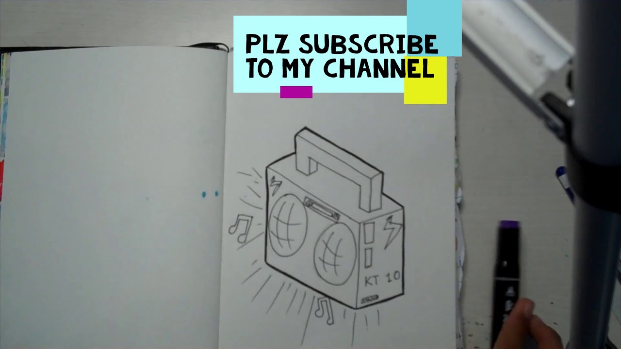 How To Draw a Radio - YouTube