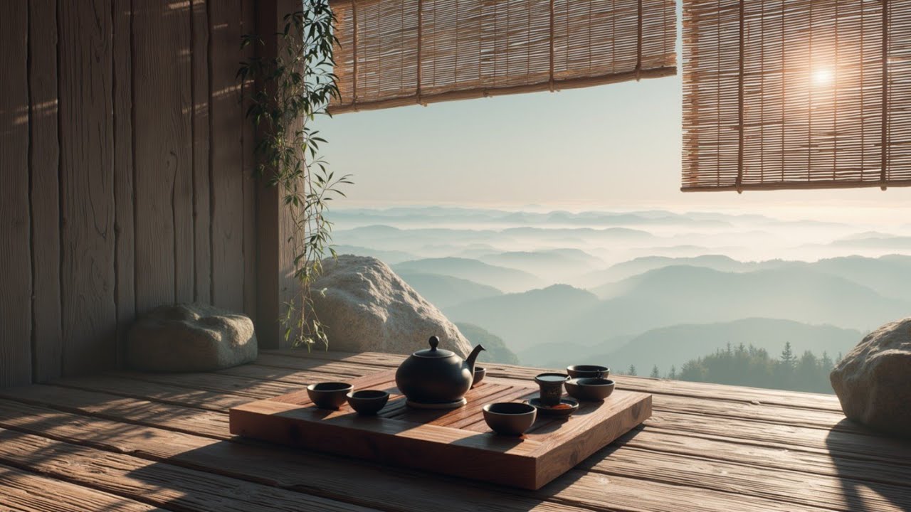 Asian Chill Music for Zen Tea Ceremony ~ Peaceful Ambient Mountain ...