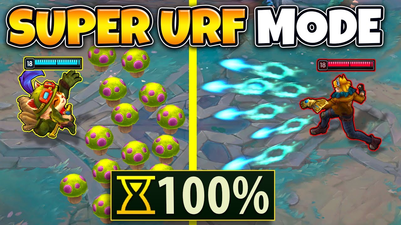 LEAGUE OF LEGENDS BUT COOLDOWNS ARE DISABLED (100% CDR, SUPER URF MODE ...