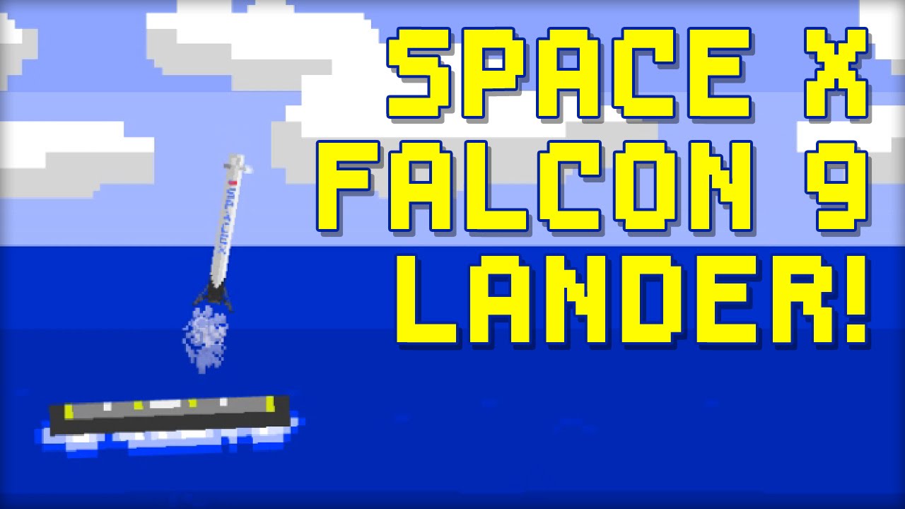 SpaceX Falcon 9 Lander - 8-Bit Flash Game - YouTube