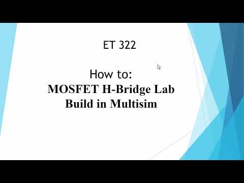 H-BRIDGE-Build in Multisim-322 - YouTube