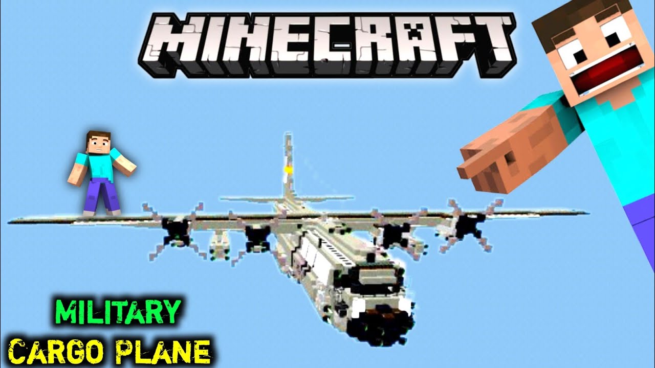 I Made Military Cargo Plane in Minecraft l @doremaxunfiltered - YouTube