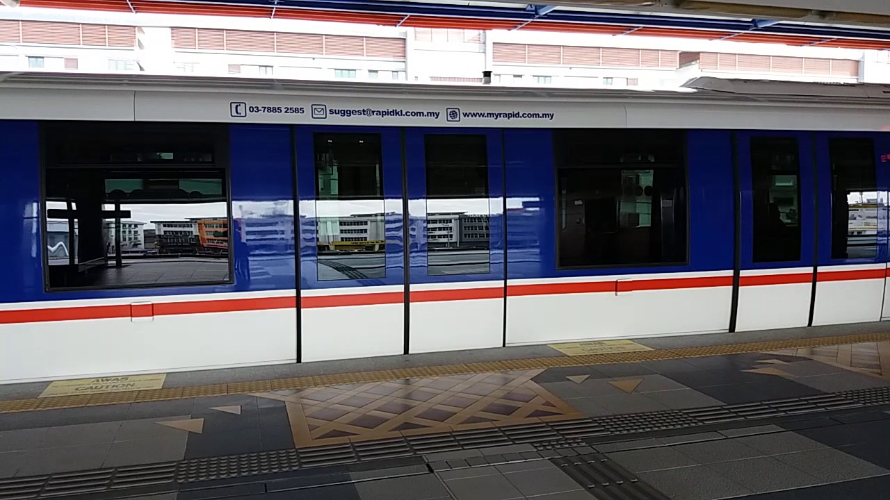 Bombardier Innovia Metro 300 Departing Kelana Jaya Station [83] - YouTube