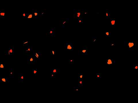 red colour hearts black screen template | hearts motion effect |