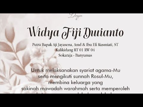 pernikahan kas Purbalingga Widya fiji dwianto dan Nanda Febrianti saputri #adatjawa