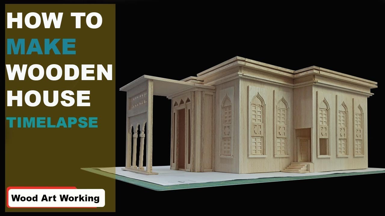 HOW TO MAKE MINI HOUSE WITH BALSA WOOD TIMELAPES - YouTube