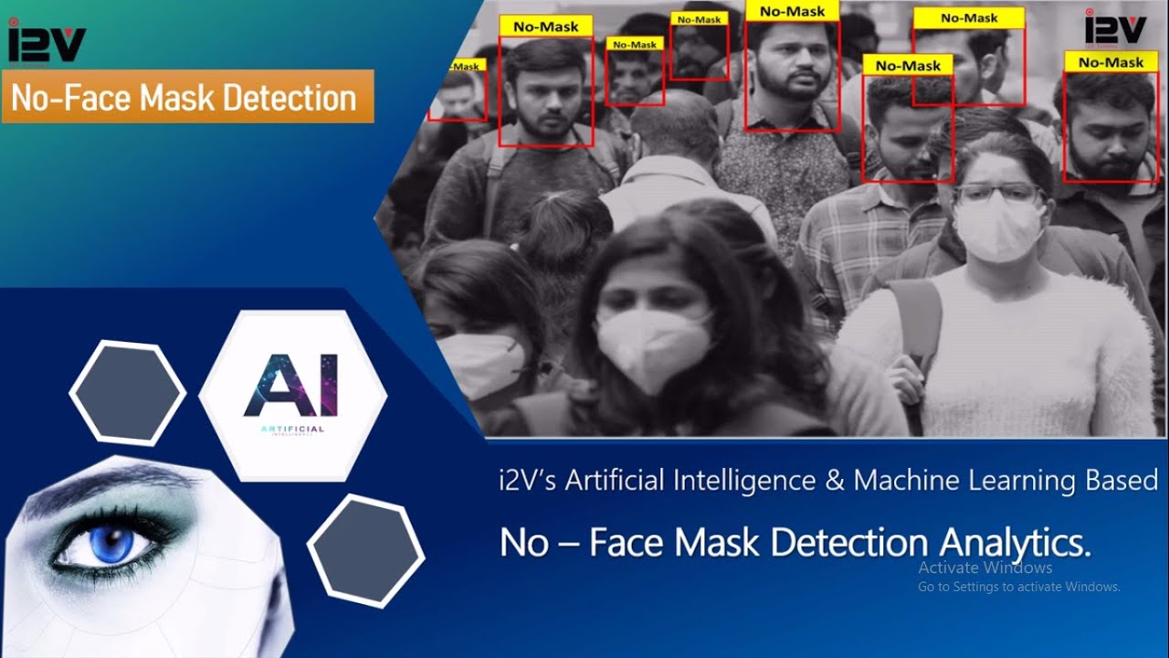 i2v's IPCM No Face mask Detection Analytics - YouTube