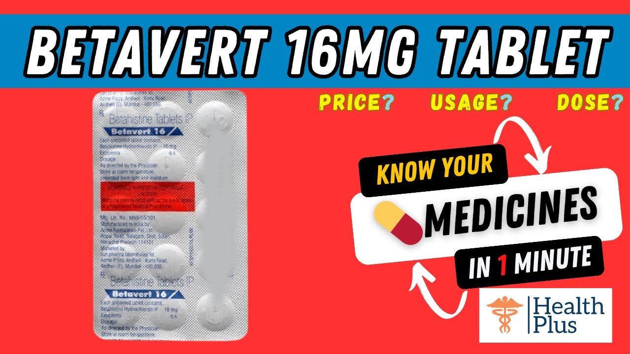 Betavert 16 Tablet | #Betahistine (16mg) | #Betavert 🤔 - YouTube