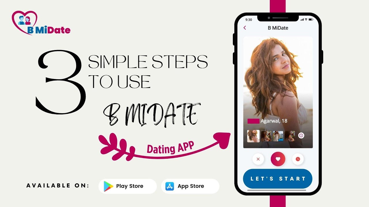 Dating App: 3 Simple Steps to Use B MiDate Dating App - YouTube