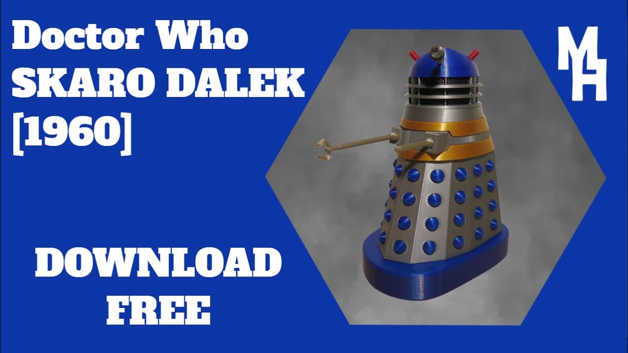 Doctor Who - SKARO DALEK [1960] (for 3D Printer) DOWNLOAD - YouTube