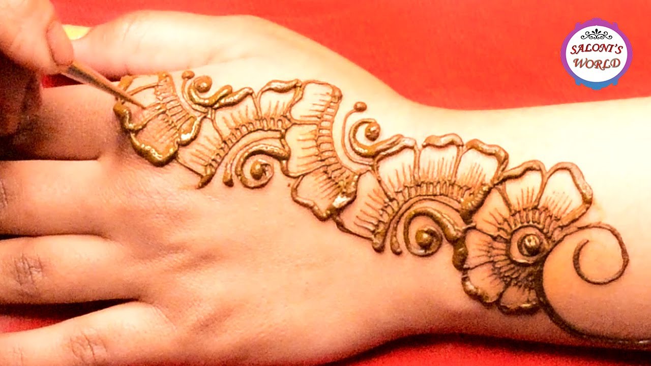 Simple Arabic Mehndi Designs For Hands 2022 Images