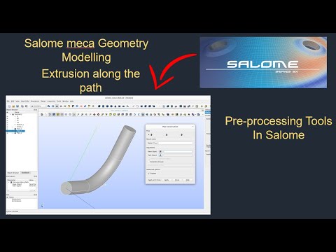Extrusion along path in salome software|Salome meca tutorial|tutorial ...