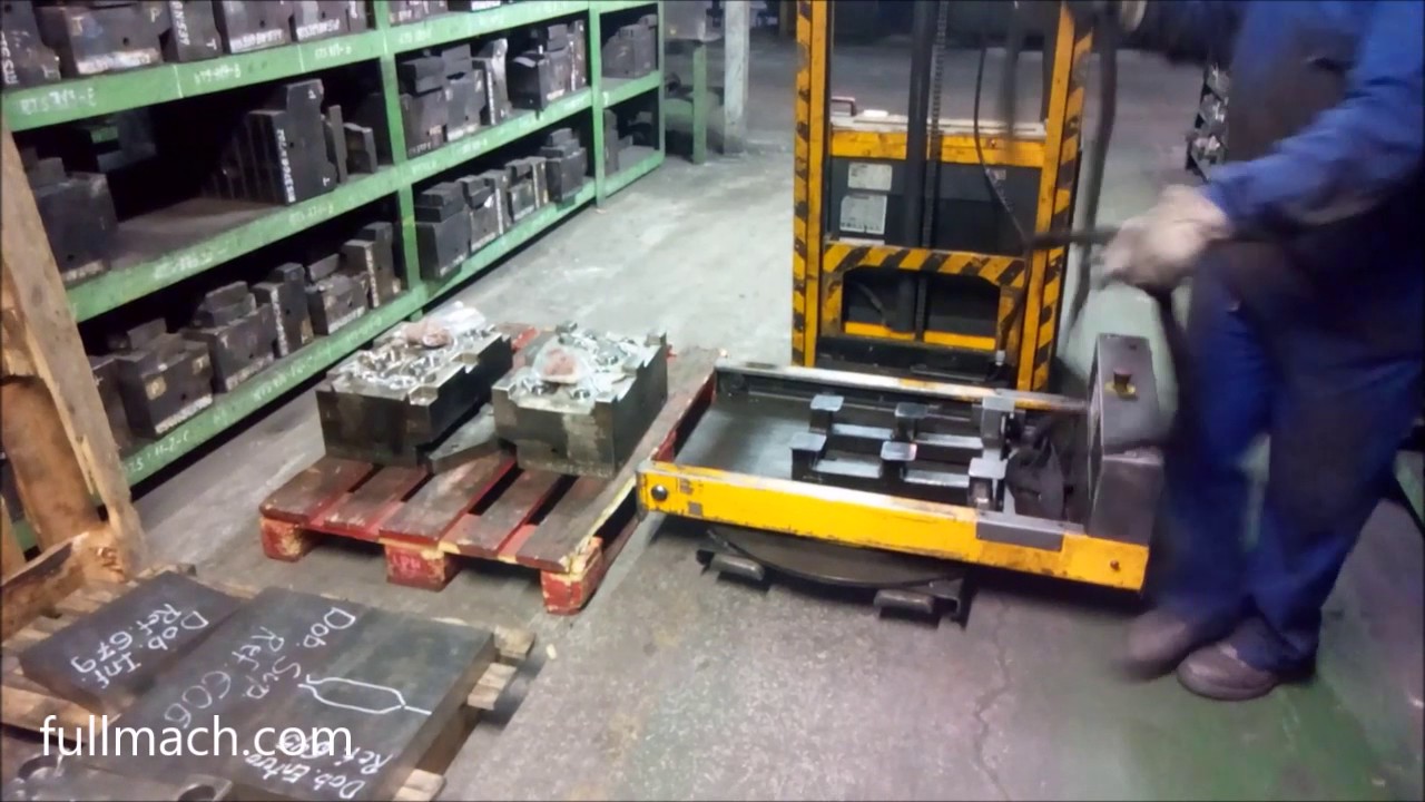 DIE CART LIFT, Die handling, Closed die, FORGING HAMMER-PRESS - YouTube